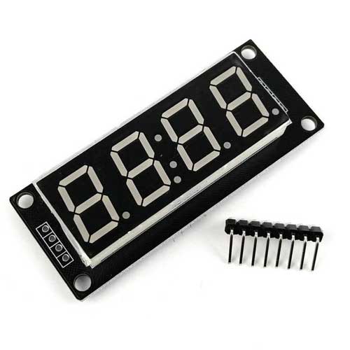 4-Digit 7-Segment Display with TM1637 SPI Driver - GRAVITECH THAI ...