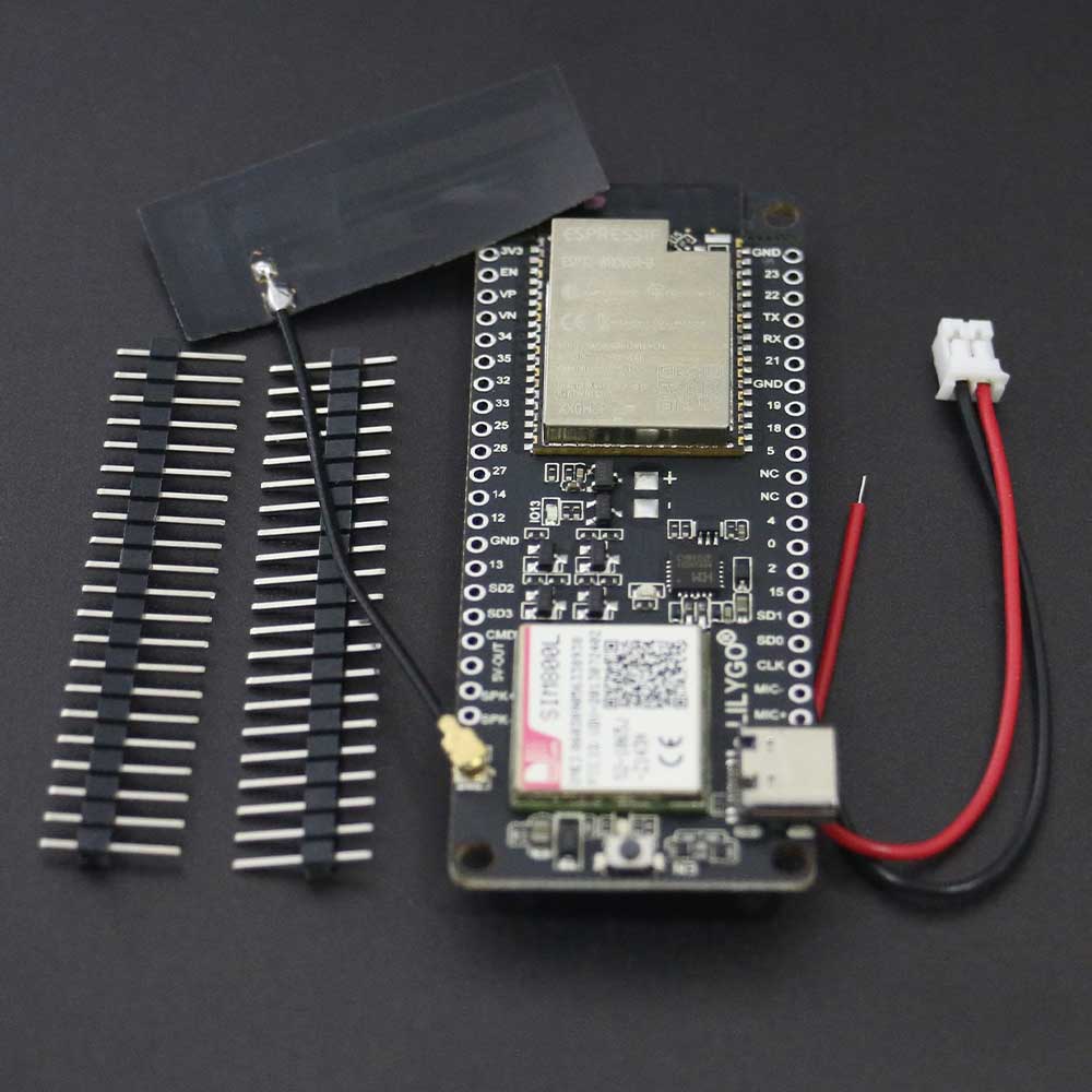 TTGO T-Call V1.4 ESP32 GPRS SIM800L with Battery Charger - GRAVITECH THAI (THAILAND)