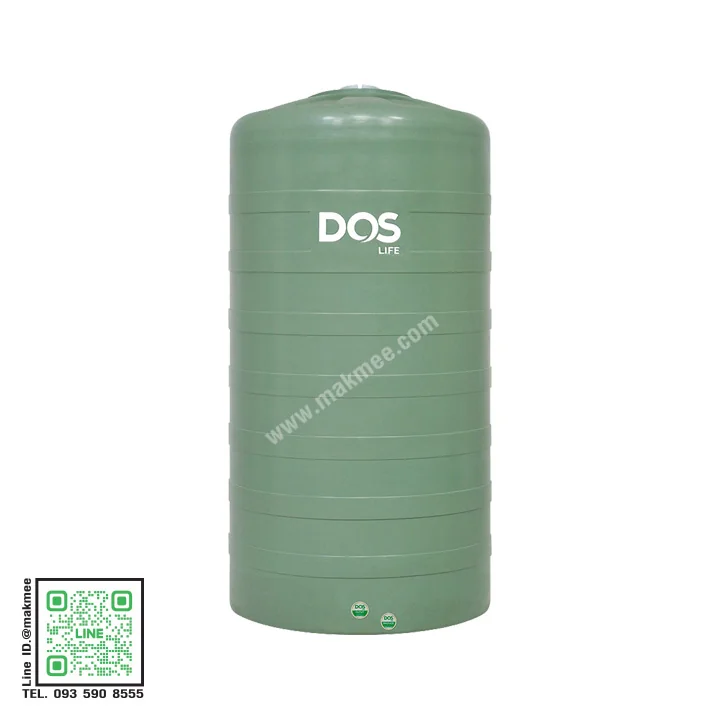 ถังเก็บน้ำบนดิน PE 2000 ลิตร DOS รุ่น PORCIO 2000GR - บริษัท มากมีดี จำกัด