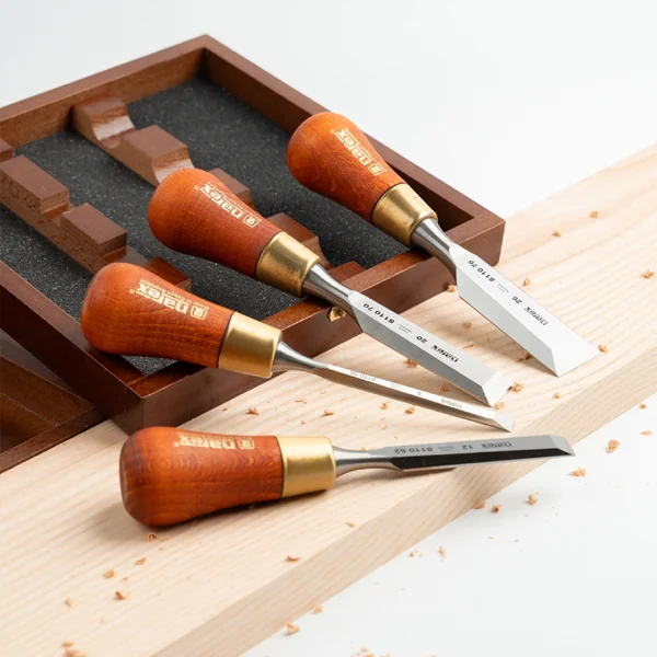 ชุดสิ่วงานไม้ด้ามสั้น 4 ด้าม Narex Premium Butt Chisel Set 4 pcs.