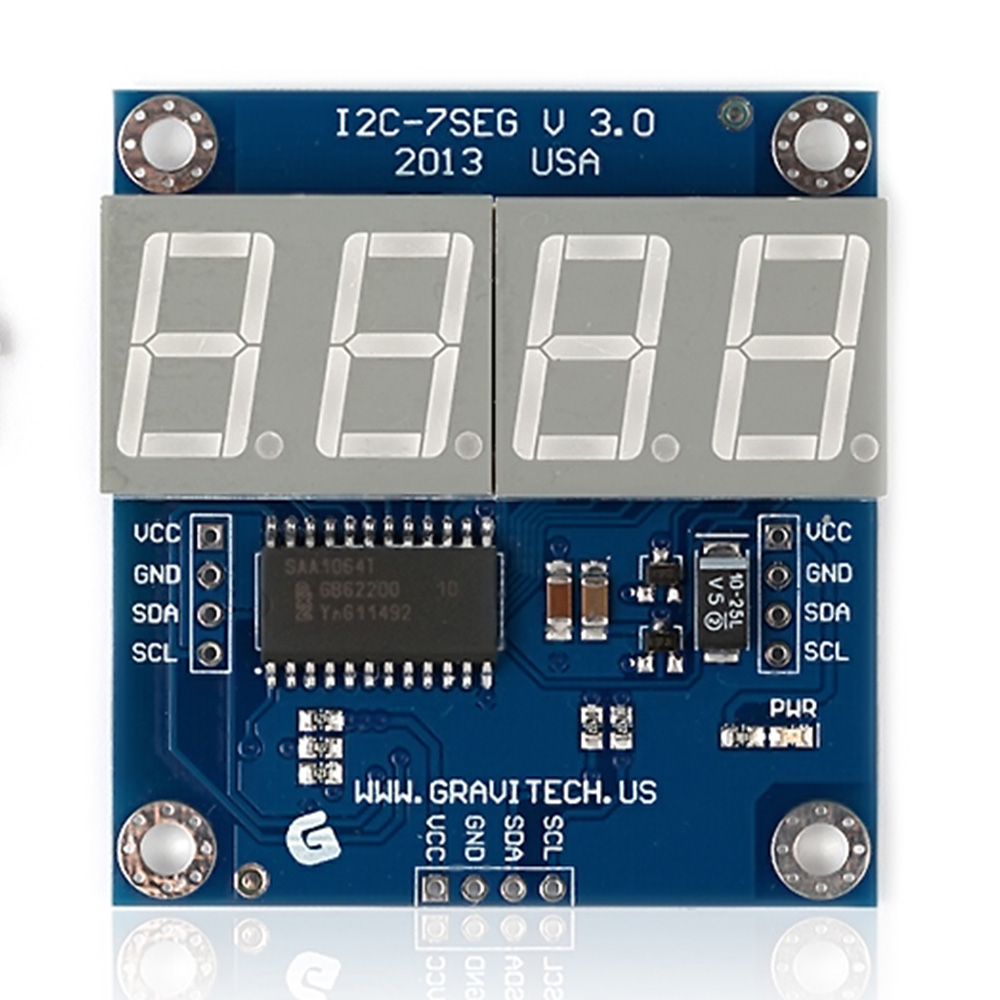 I2C 4-DIGIT 7-SEGMENT DISPLAY v3.0 - GRAVITECH THAI (THAILAND)