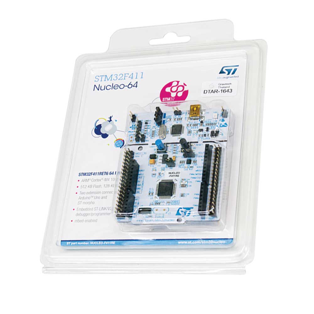Nucleo Stm32f411re Arm Cortex M4 Development Board Gravitech Thai Thailand